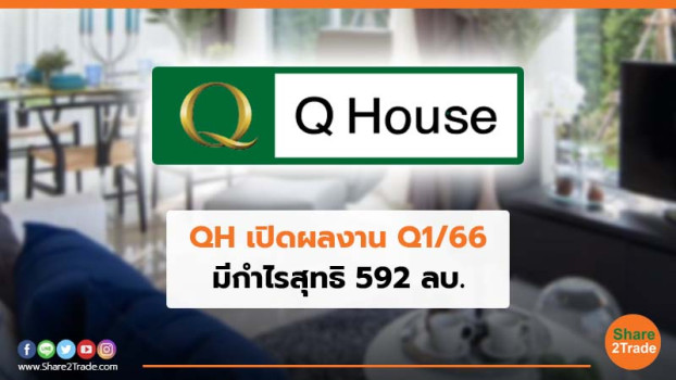 QH เปิดผลงาน Q1/66 มีกำไรสุทธิ 592 ลบ. | Share2Trade